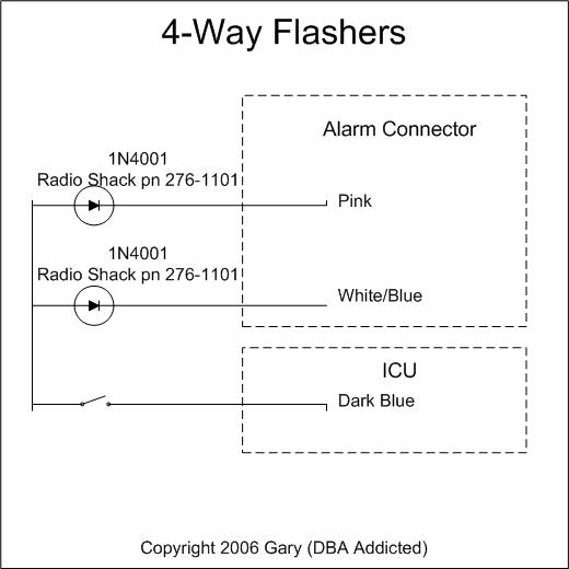 Modern Vespa : Electricians needed: design a hazard light wiring plan
