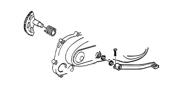 Modern Vespa : kick start return spring problems!
